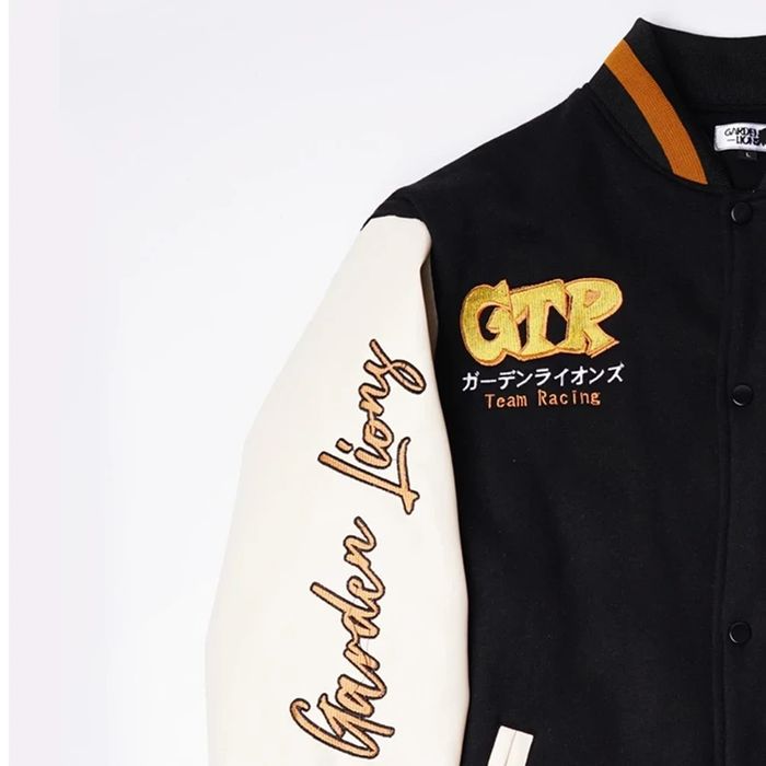 Varsity Varsity jacket GTR racing nitro cartoon embroidery | Grailed