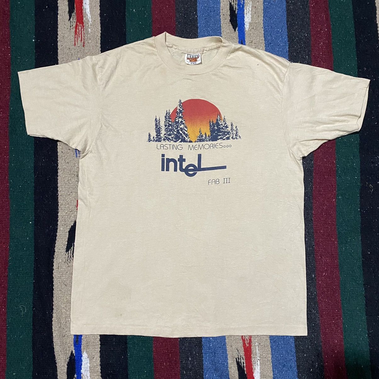 Made In Usa × Vintage VINTAGE 80S INTEL T SHIRT | Grailed
