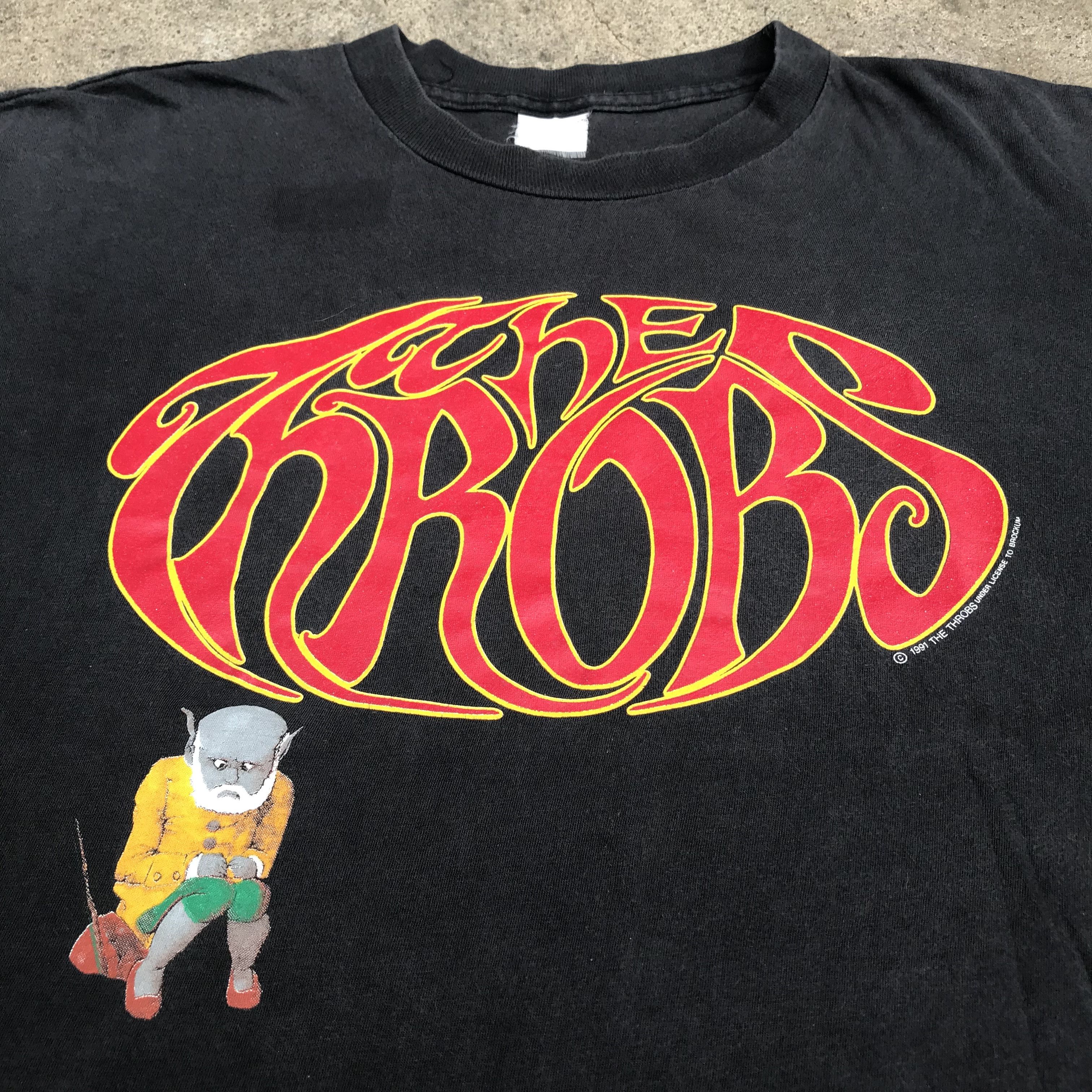 Band Tees × Vintage Very Rare Vtg 1991 The Throbs rock punk Promo Tour ...