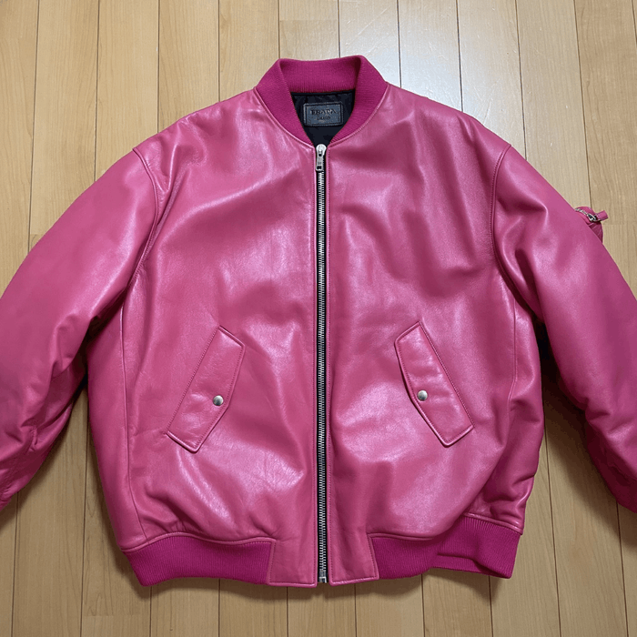 Raf Simons Prada Raf Simons Pink Bomber Jacket Limited | Grailed