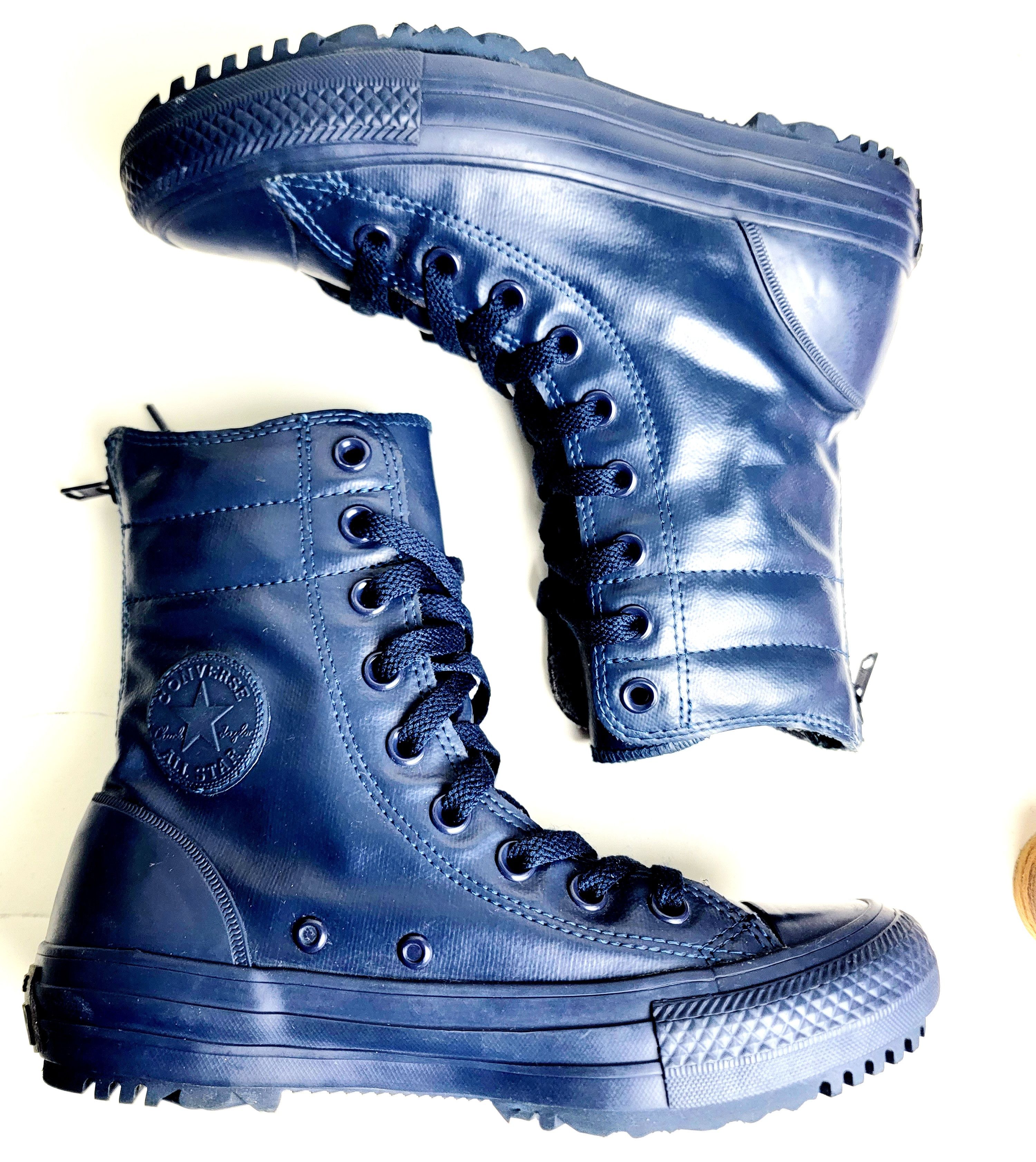 Converse Rubber All Stars Boots w/ back zipper | Grailed