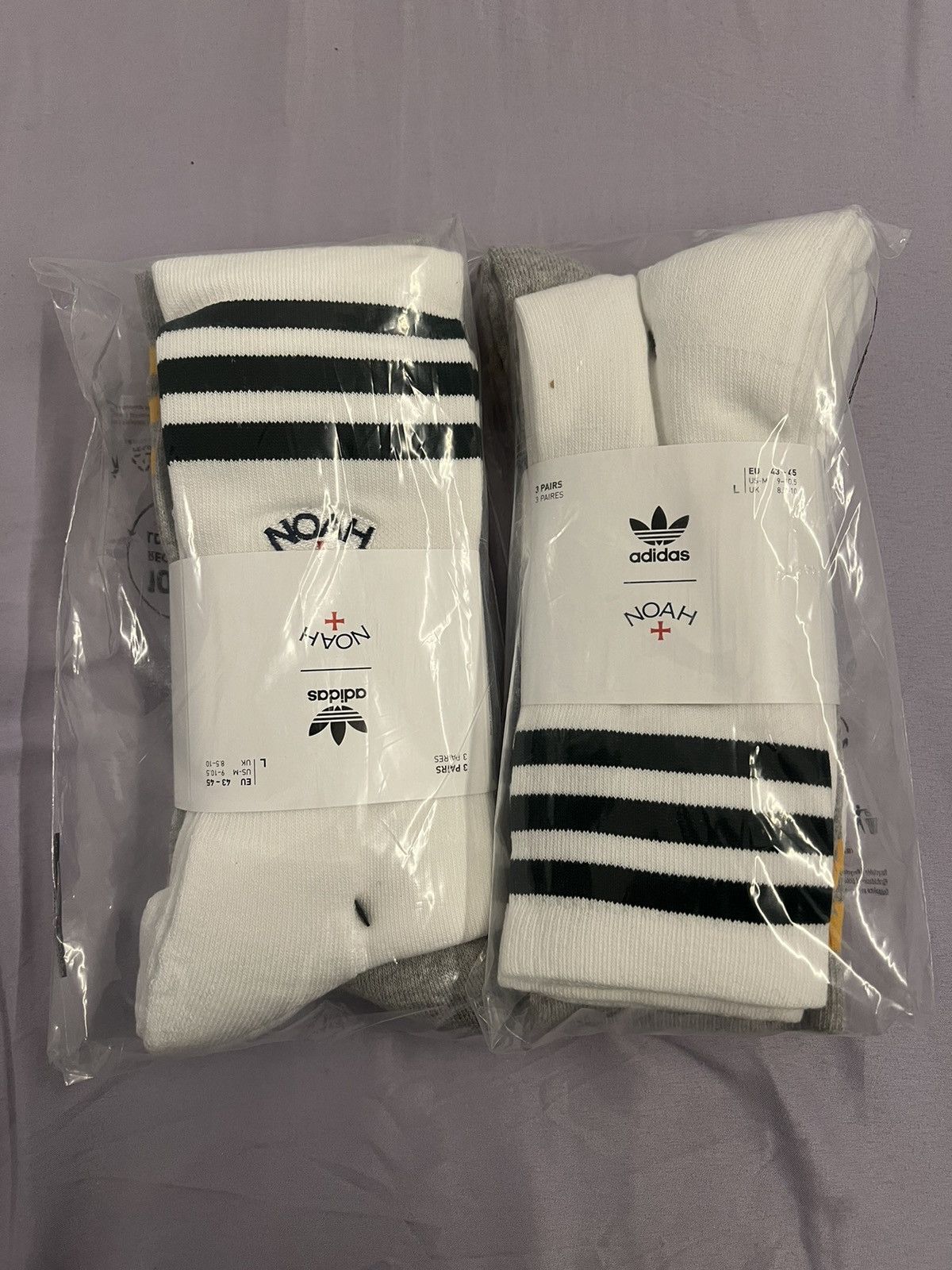 Adidas × Noah Noah x Adidas 3 sock pack (L) | Grailed