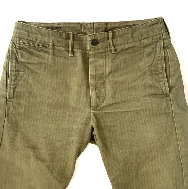 RRL Ralph Lauren Officer’s Field Sanforized Chino Pant - Green | Grailed