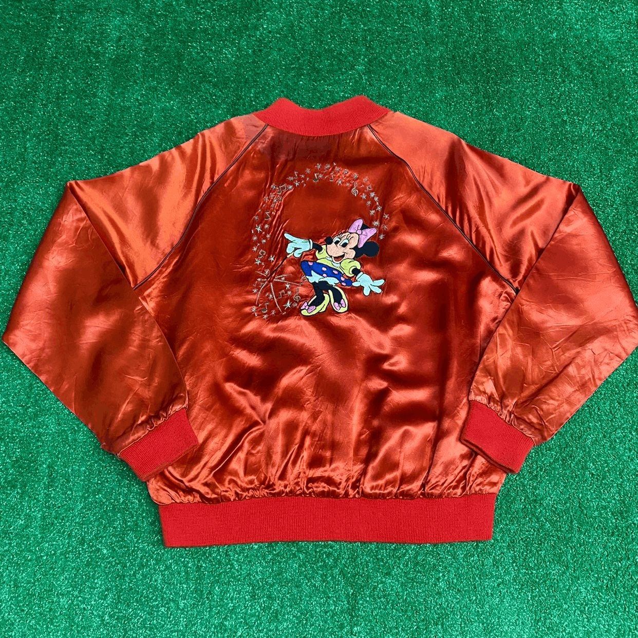 Vintage Satin Jacket Embroidered 80s | Grailed