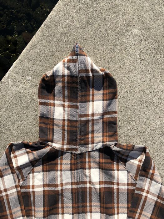 Bape a bathing ape brown plaid full zip hoodie nigo style | Grailed