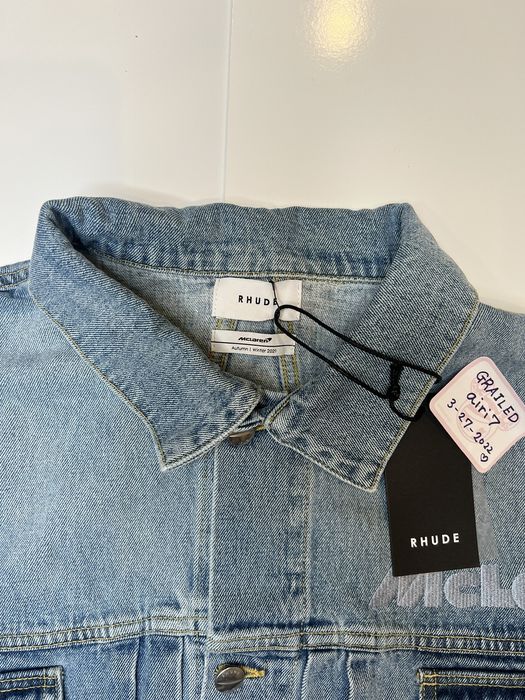 Rhude Rhude x Mclaren Denim Embroidered Jacket | Grailed