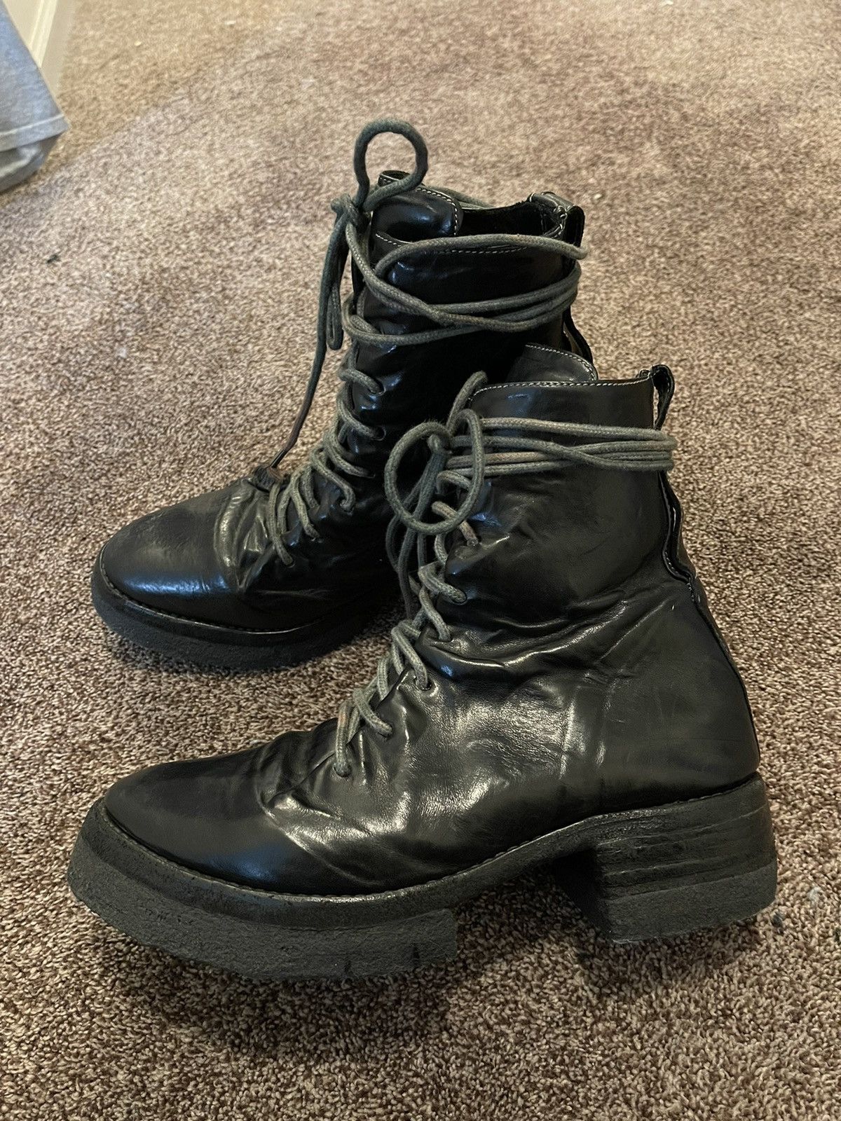 Carol Christian Poell CCP Combat Boots AM/2609-IN CORS-PTC/010 | Grailed