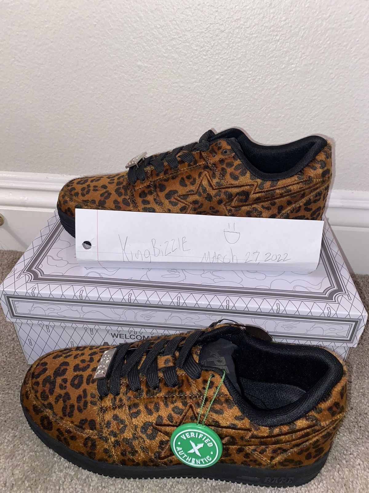 Bape 2020 Bape A Bathing Ape Bapesta Low Leopard Print / Black | Grailed