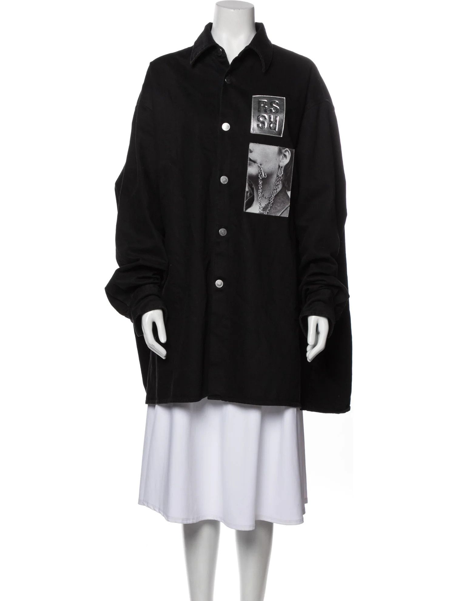 Raf Simons RAF SIMONS Graphic Print Cape Size: L | Grailed