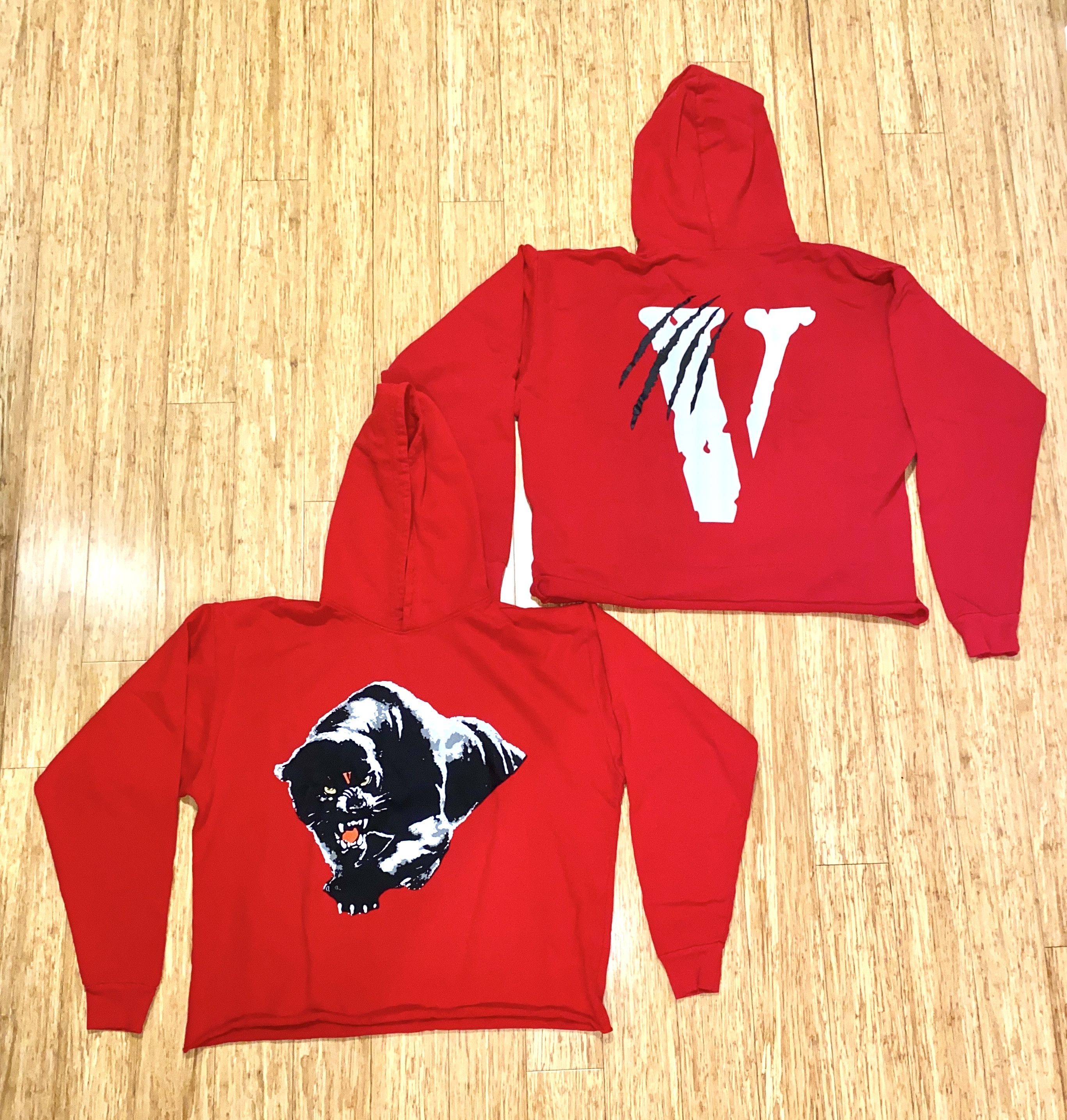 Vlone *RARE* Vlone Red Panther Hoodie | Grailed