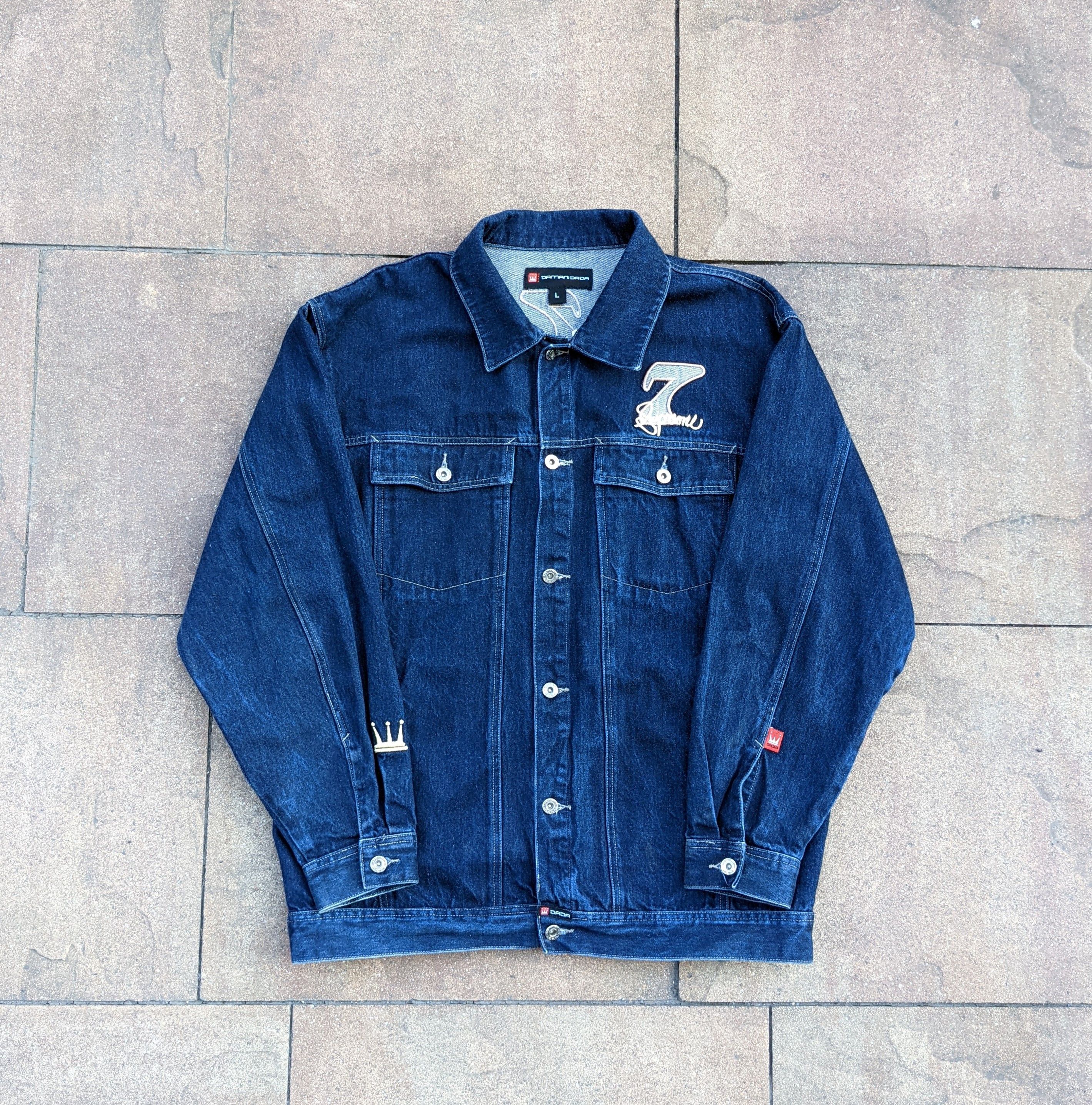 Damani Dada × Vintage Damani Dada Supreme 7 denim jacket | Grailed