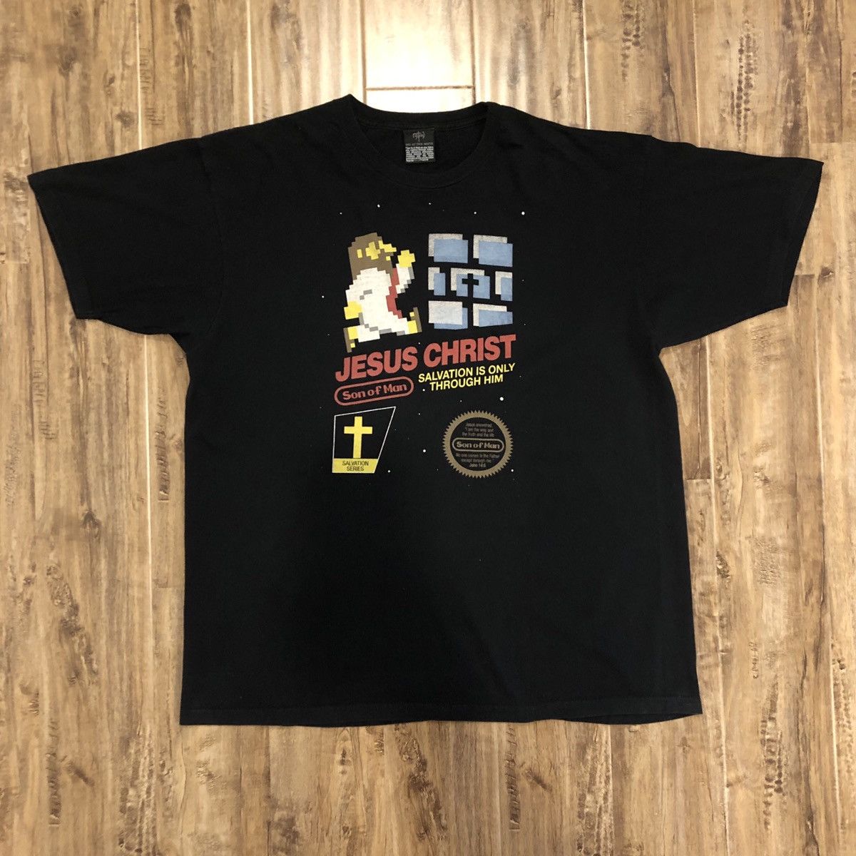 Nintendo × Vintage Vintage Super Mario Jesus Nintendo Religion Tee ...
