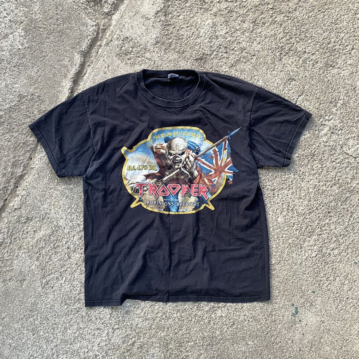 Band Tees × Iron Maiden × Vintage VINTAGE RARE IRON MAIDEN TROOPER BEER ...