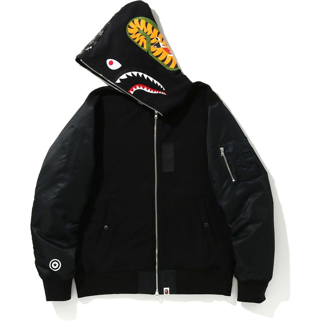 Bape Authentic BATHING APE Digital Camo Military Shark Full Zip | Grailed