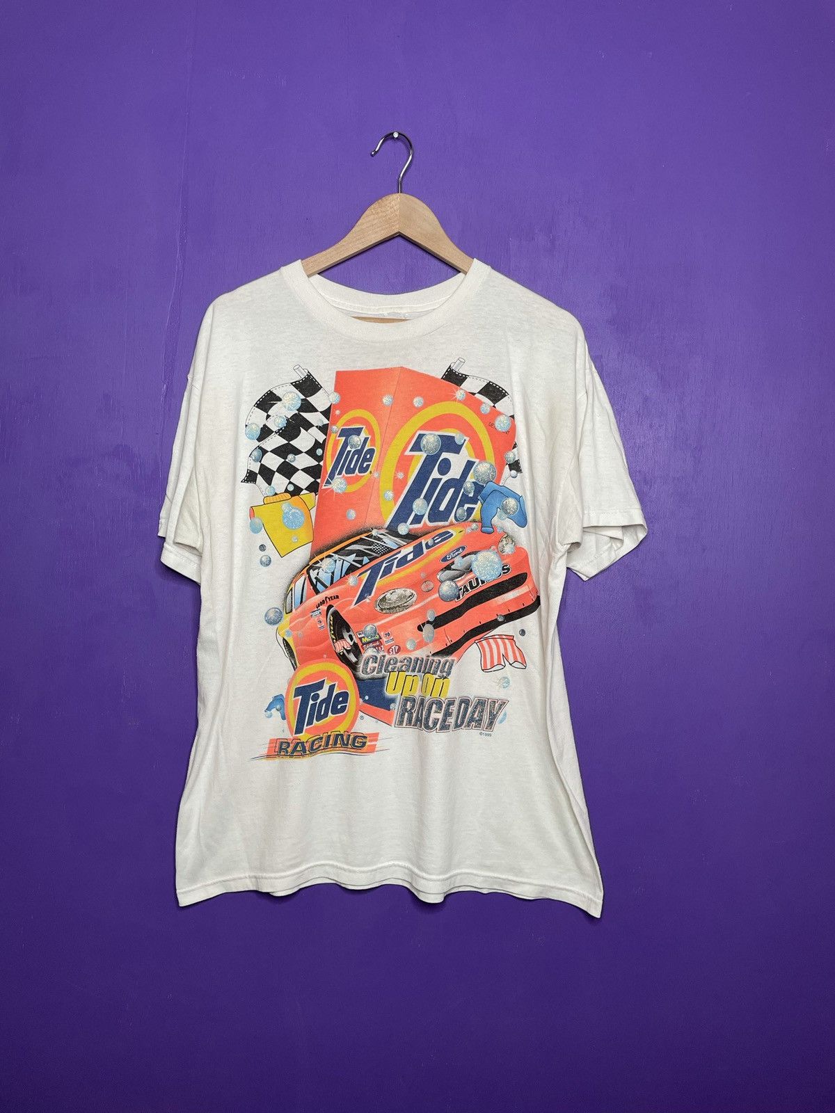Vintage Vintage NASCAR Tide racing cleaning up on race day t-shirt ...