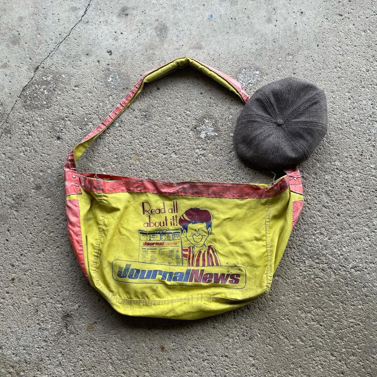 Made In Usa × Vintage Vintage 1960’s newsboy news delivery shoulder bag ...