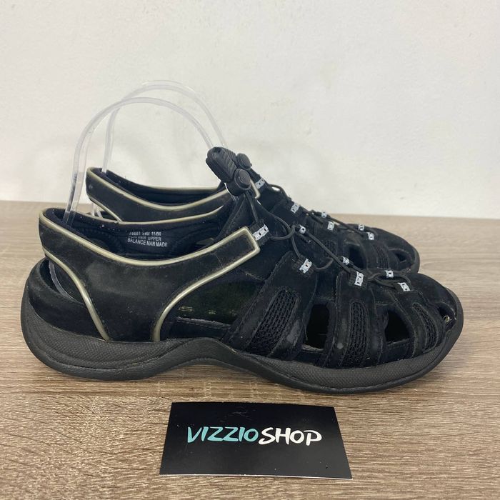 Clarks Clarks - Springers Leather Black White Sandals - Women's 9.5 ...