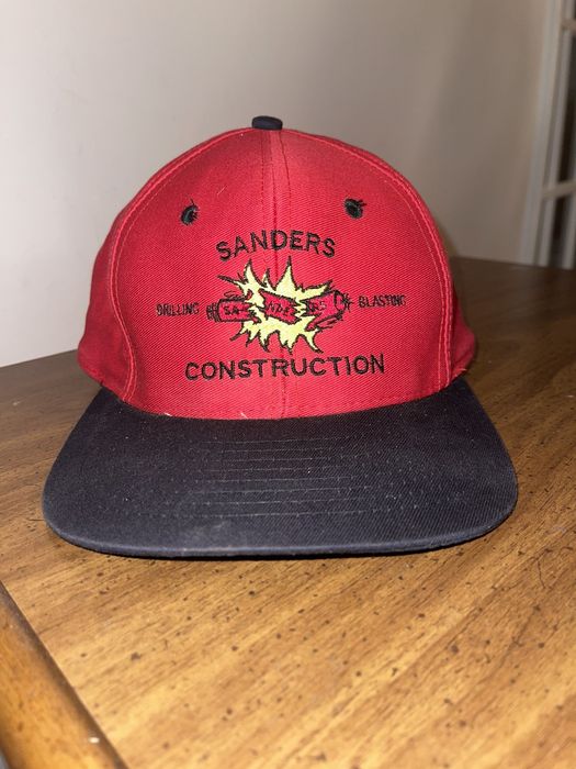 Vintage Vintage “Sanders Construction Drilling/Blasting”SnapBack Hat ...