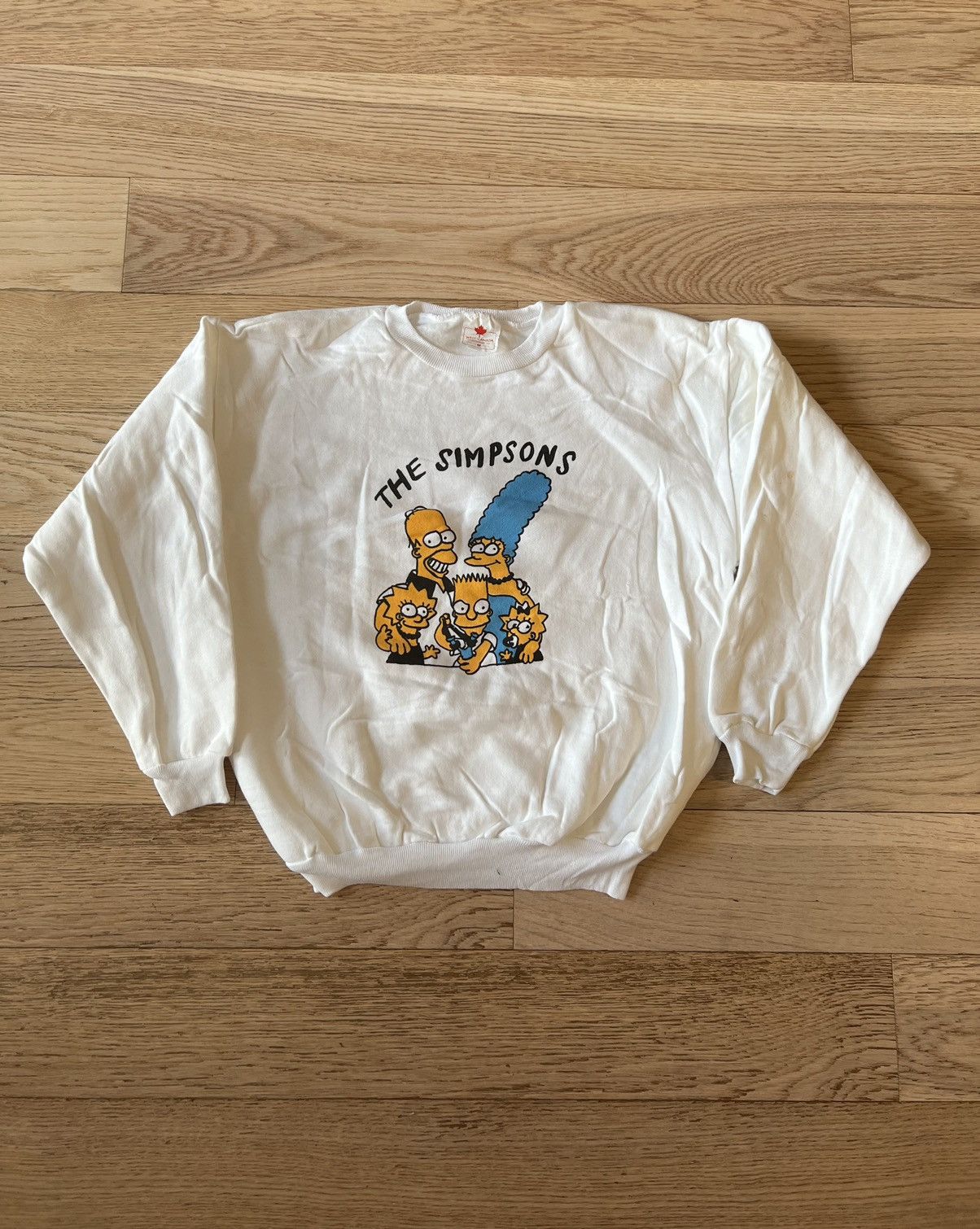 Vintage 80s The Simpsons Boot Crew Sweatshirt Deadstock Made 🇨🇦 | Grailed