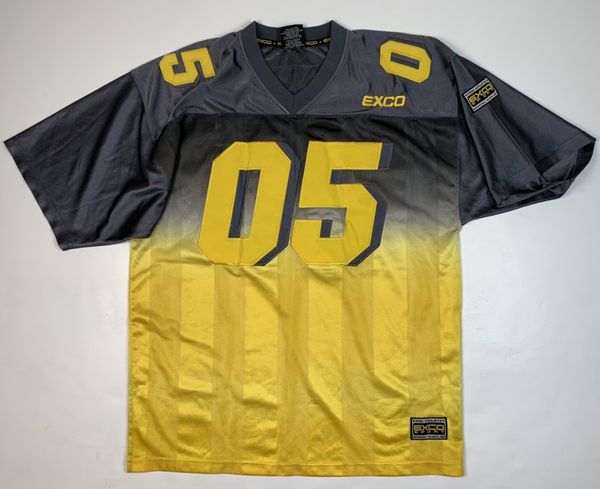 Vintage 2000s EXCO NY 05 Gradient Mesh Oversized Football Jersey | Grailed