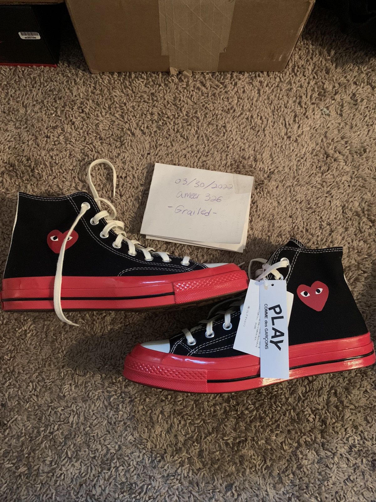 Comme des Garcons × Converse comme des garcons x converse black red ...