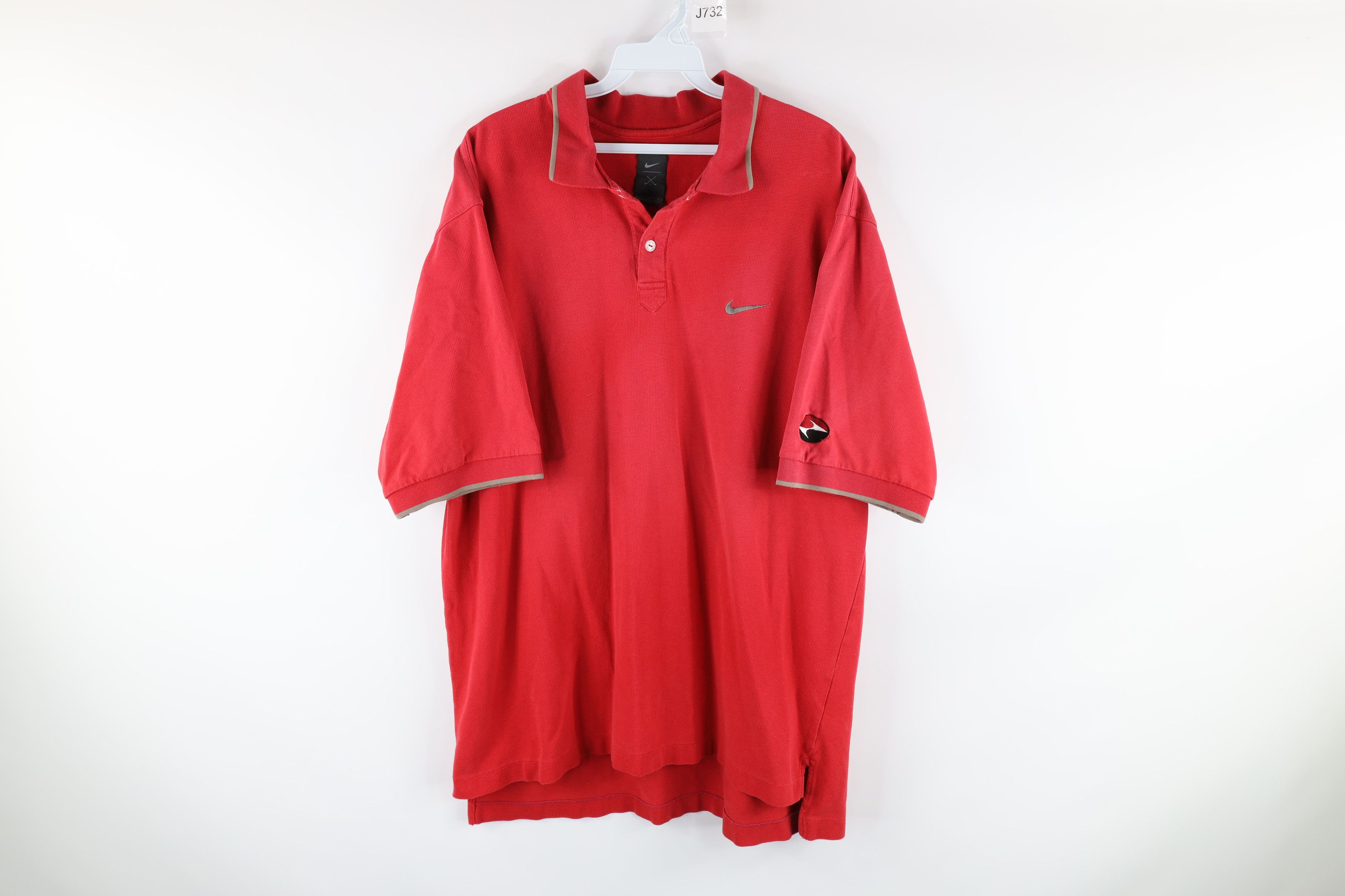 Nike Vintage Nike Travis Scott Mini Collared Golf Polo Shirt Red | Grailed