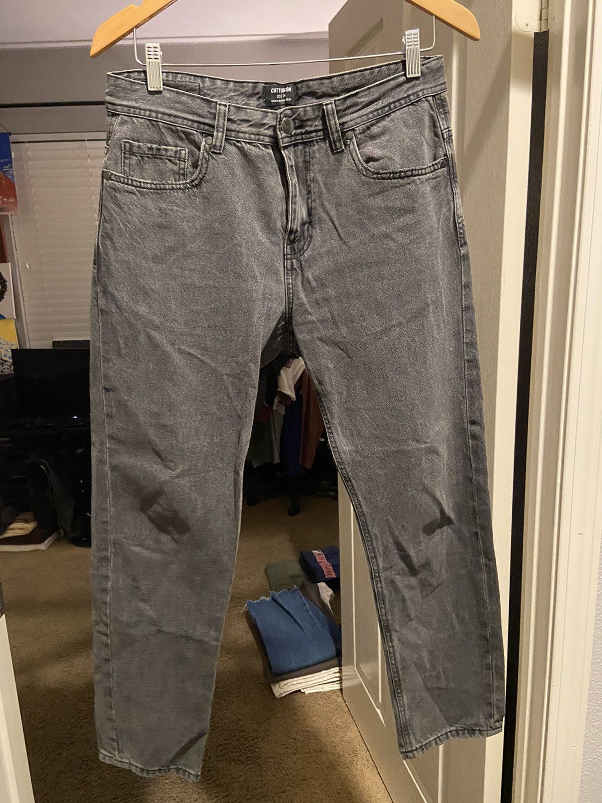 Cotton On Black Denim Jeans | Grailed