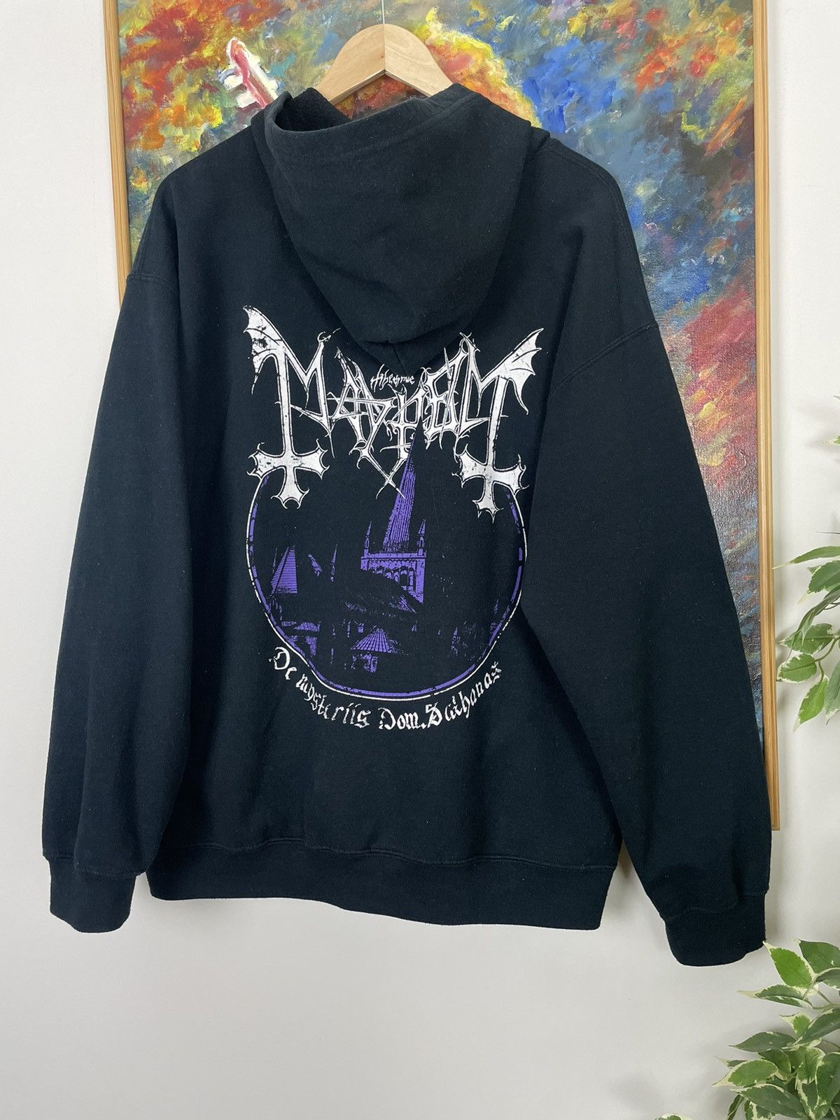 Band Tees × Vintage Mayhem Vintage Black Metal Band Zip Hoodie Rare ...
