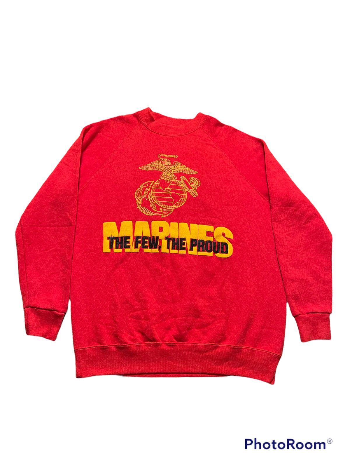 Military × Vintage Vintage 70s 80s US Marines Army Crewneck Sweater ...
