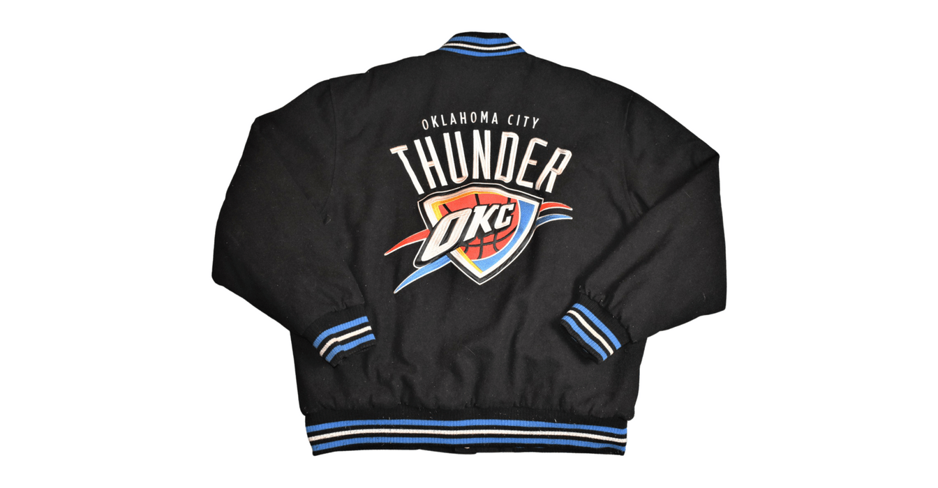 NBA Oklahoma City Thunder NBA Reversible Vintage Varsity Jacket | Grailed