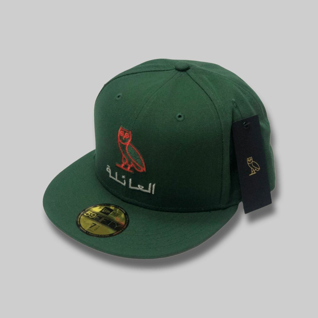 Drake × New Era × Octobers Very Own OVO X NEW ERA FAMILY ARABIC GREEN ...
