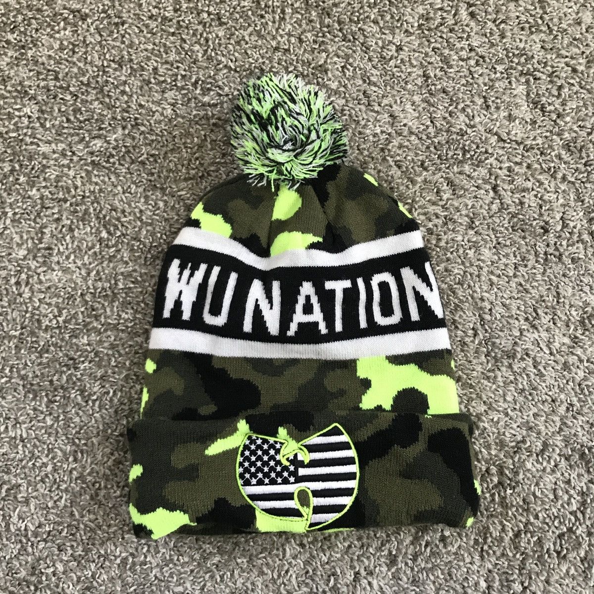 Wu-Tang Clan Wu-Tang Beanie Camouflage Wu Logo Gza Rza Killarmy | Grailed