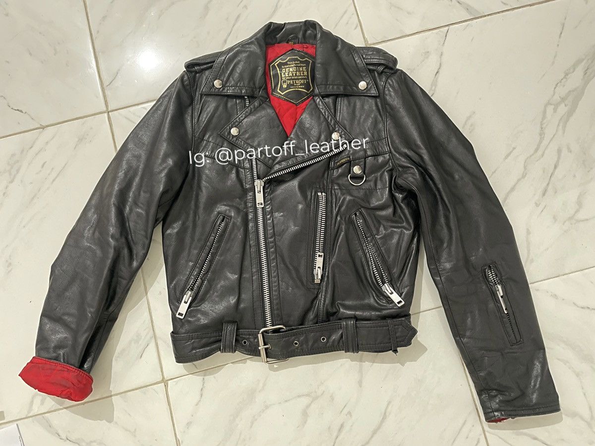 Genuine Leather × Leather Jacket × Vintage Petroff Leather Jacket M ...