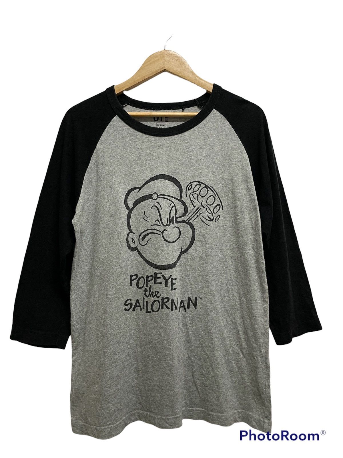 Cartoon Network × Streetwear × Uniqlo Popeye The Sailorman 3/4 Quarters ...