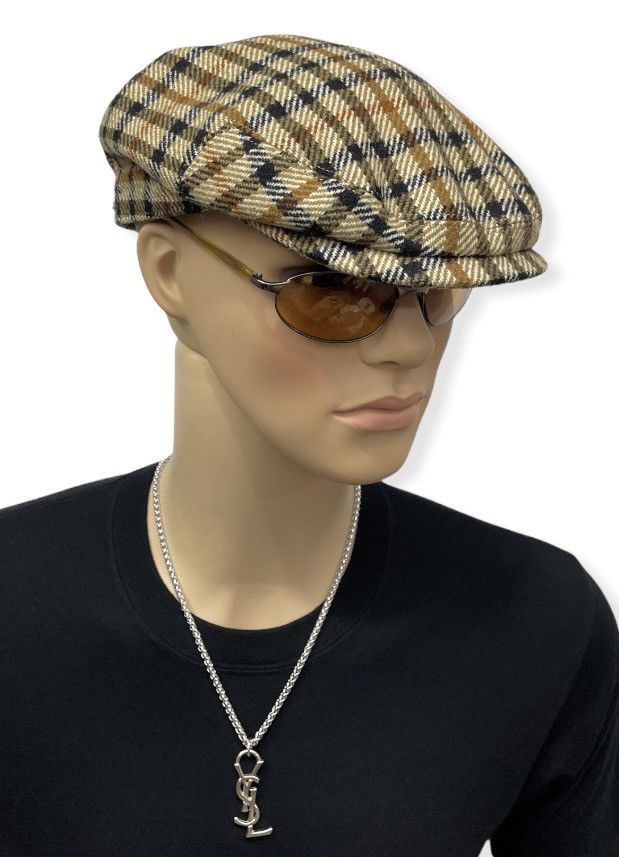 Daks London 💥SALE💥DAKS Vintage House Check Flat Cap Berreta Casual ...
