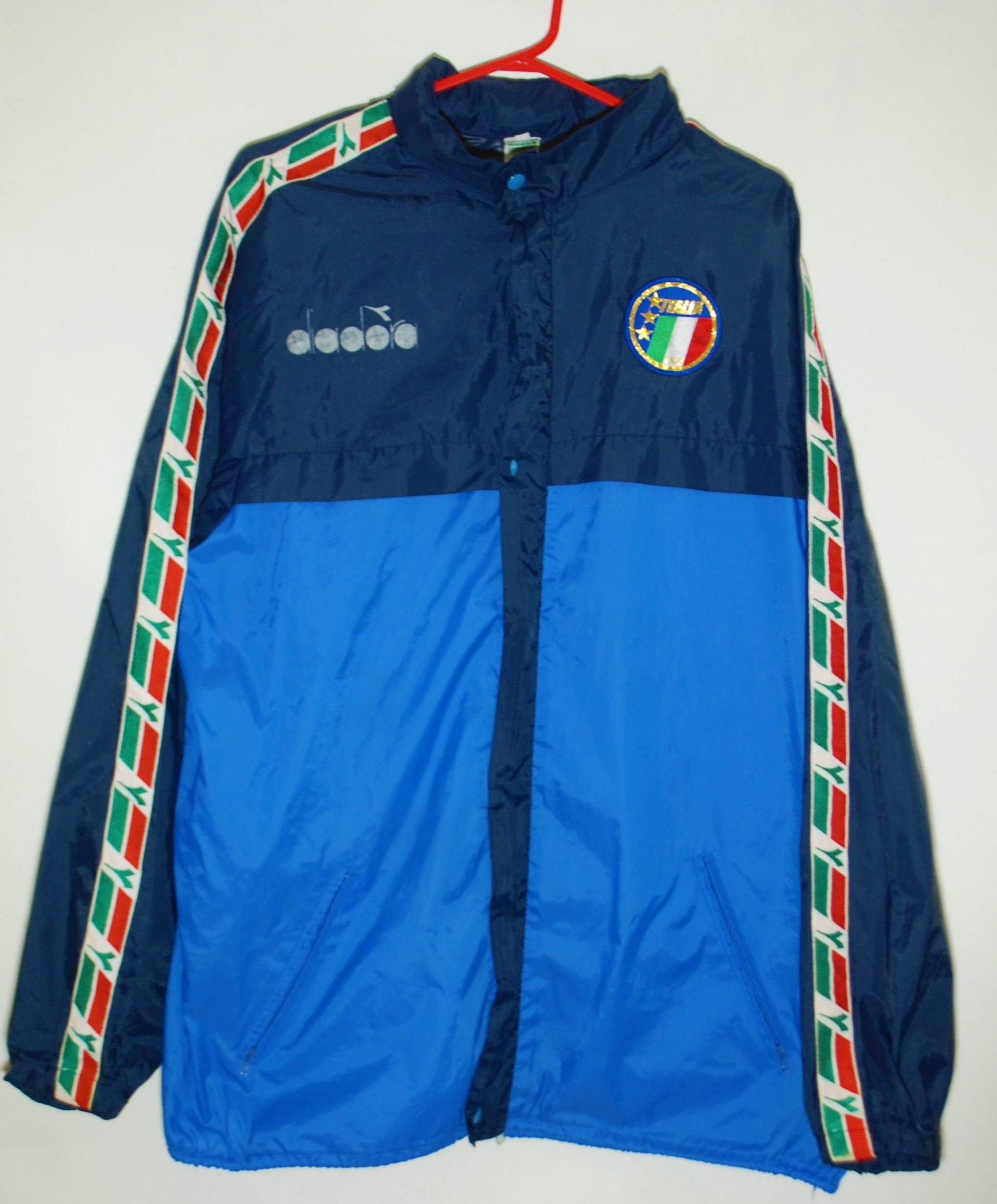 Diadora × Vintage × Windbreaker ITALY NATIONAL TEAM WORLD CUP 1988 ...