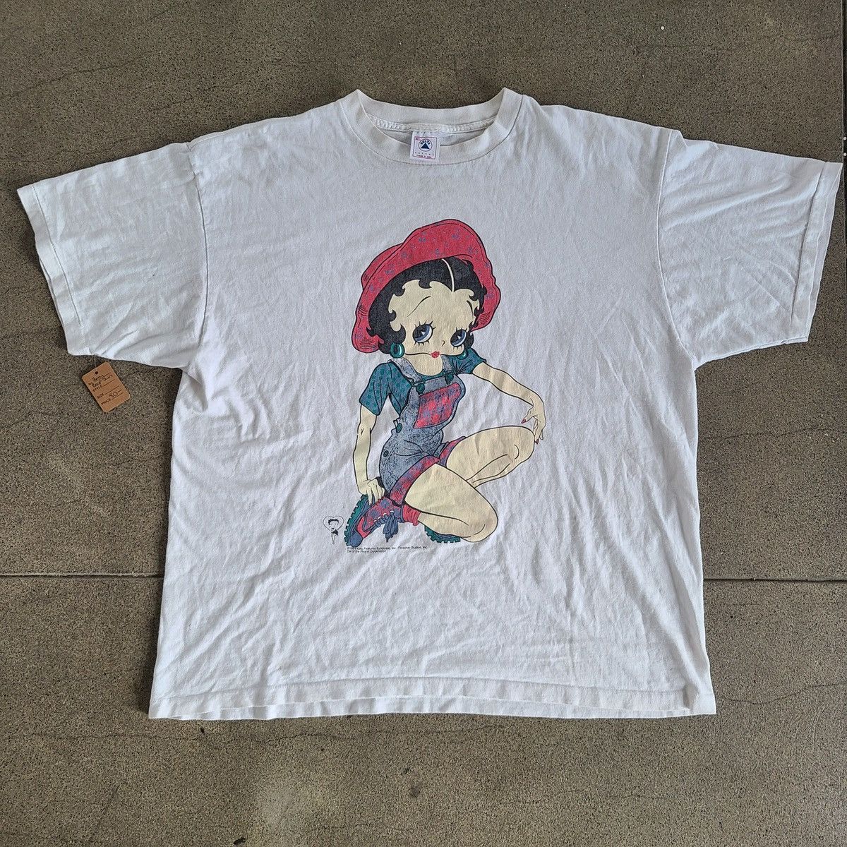 Vintage 90s single stitch Betty boop gardening shirt | Grailed