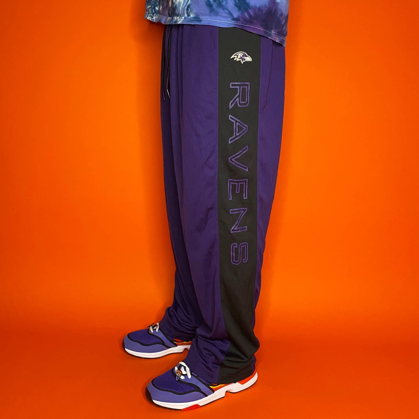 NFL Baltimore Ravens Sweatpants Relaxed Fit Purple Black Loose | Grailed