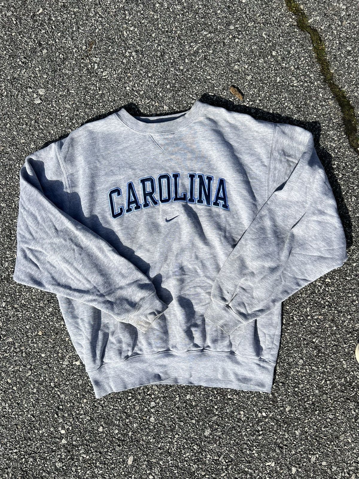 Nike Vintage UNC Tarheels Nike Center Swoosh Crewneck | Grailed
