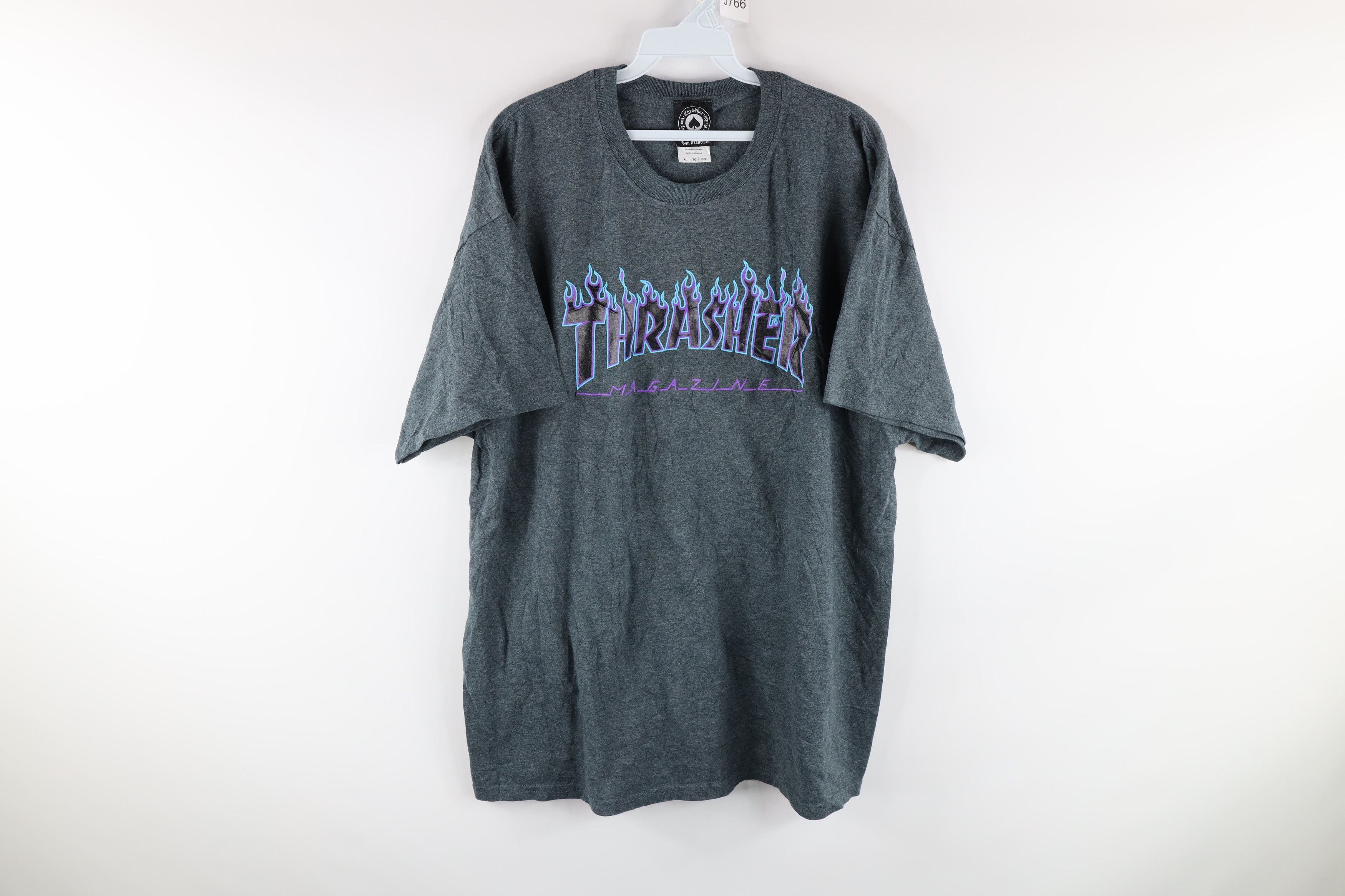 Vintage Vintage Thrasher Magazine Fire Flames Skateboard Shirt | Grailed