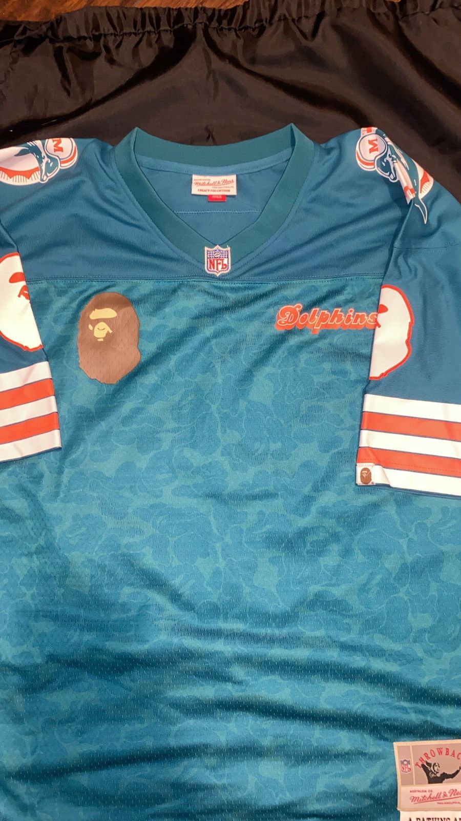 Bape × Mitchell & Ness Dolphins bathing ape jersey | Grailed