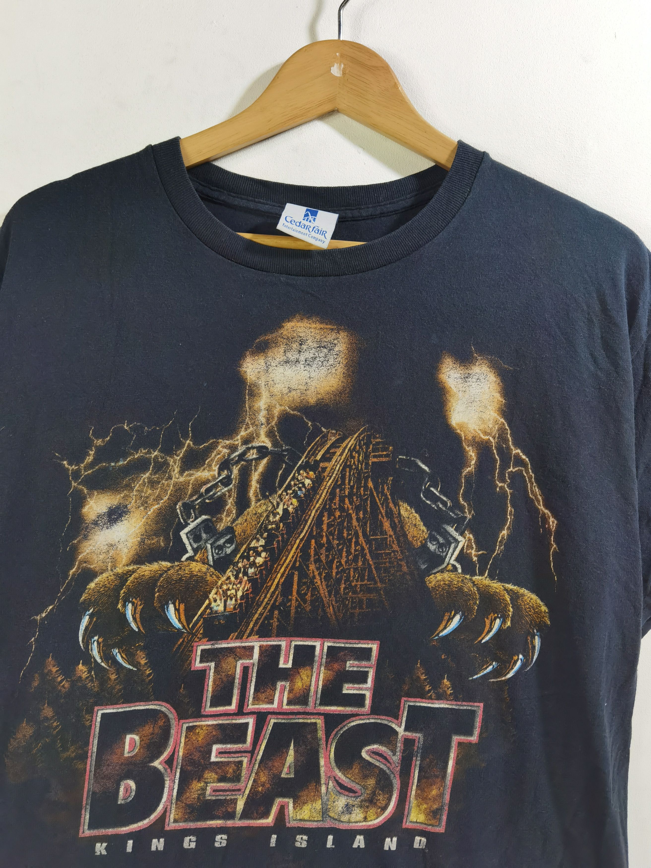 Vintage T3 vintage The Beast roller coaster at Kings Island | Grailed