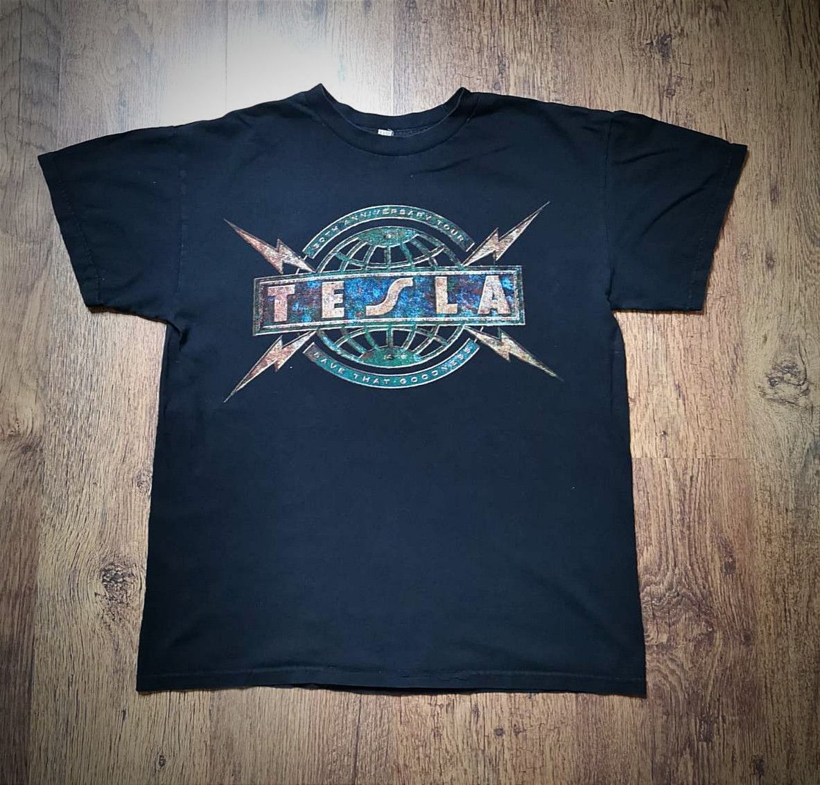 Band Tees × Rock Band × Tesla TESLA x SAVE THE GOODNESS x Tour T-Shirt ...