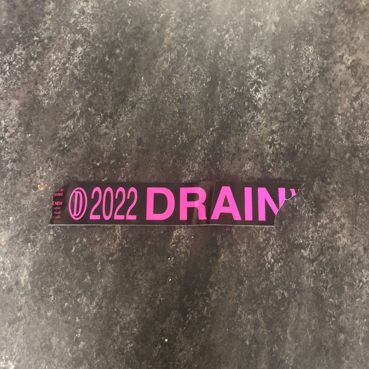 Drain Gang Drain Gang tape sticker Overworld tour | Grailed