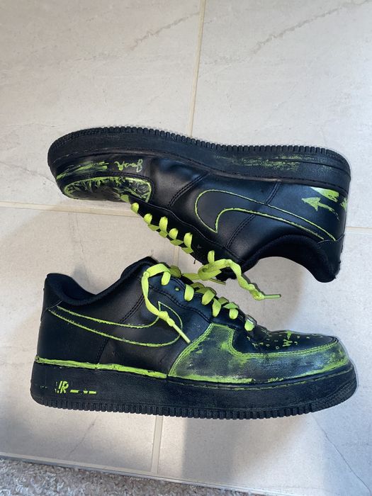 Nike CUSTOM ACID GHOST NIKE AIR FORCE 1s | Grailed