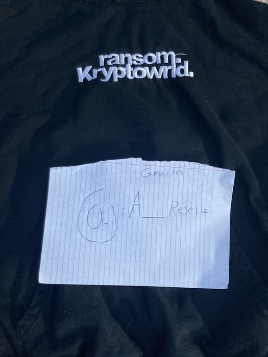 Streetwear Kryptowrld x Ransom black hoodie | Grailed