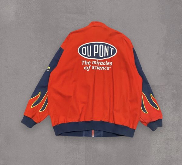 Vintage Vintage 1990s Nascar DuPont Racing Flames Jacket | Grailed