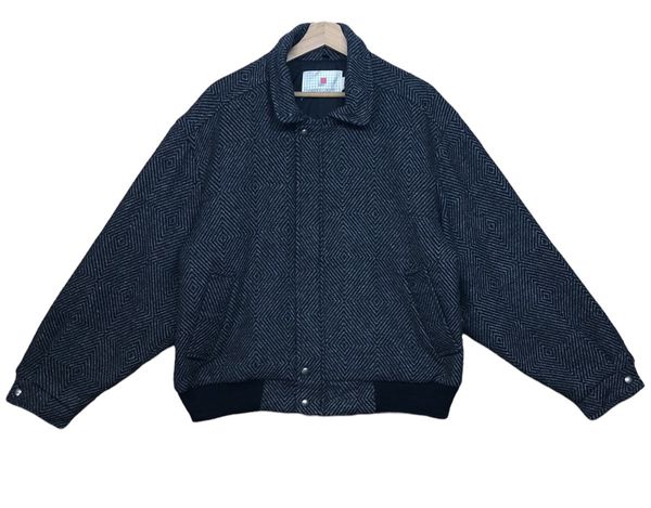 Vintage DOPE🔥(perino ponti) LUXURY WOOL BOMBER JACKET | Grailed