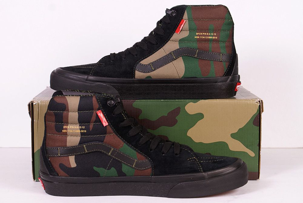 Vans DEFCON x Vans Sk8 Hi Notchback Gore-Tex WOODLAND CAMO PACK | Grailed