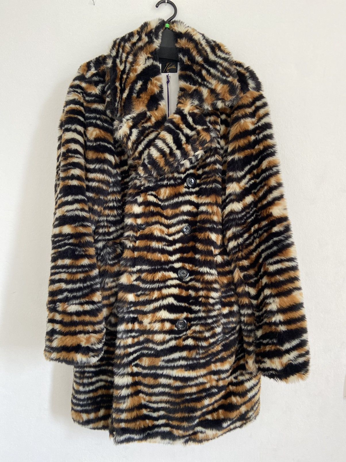 Needles Needles faux fur double breasted tiger coat | Grailed